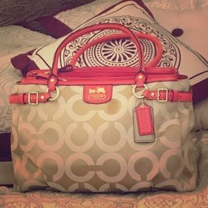 Bags | Authentic Coach 22344 Madison Op Art Kara Carryall | Poshmark